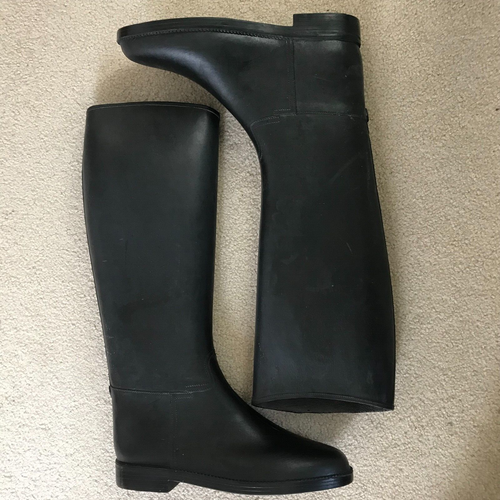 Cadett Tall Rubber Riding Boots Size 9 Spur Rests, Excellent Cond ...