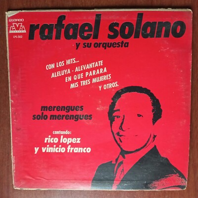 Rafael Solano Y Su Orquesta – Merengues Solo Merengues Vinyl LP Latin ...