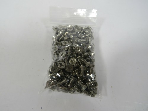 (200 NEW) MS24693-C25 Phillips machine Screws 100 Flat S/S 6-32 x 5/16 ...