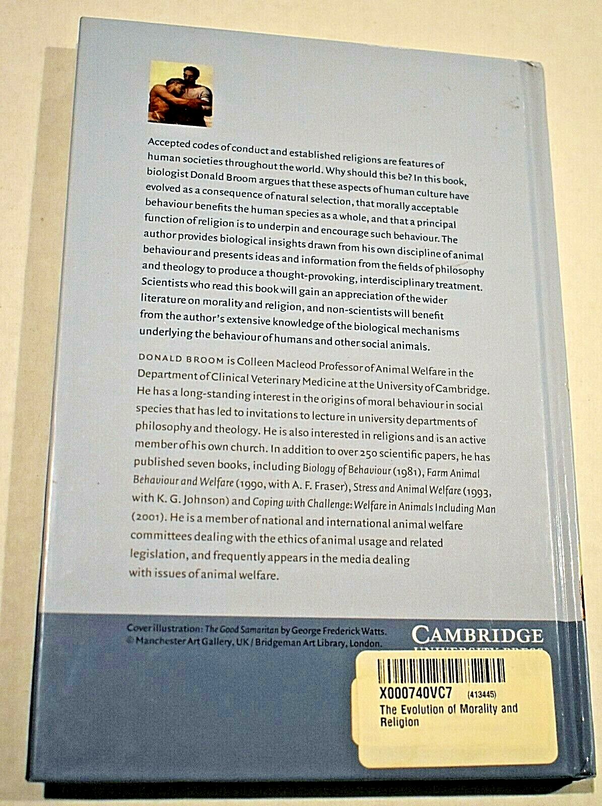 The Evolution of Morality and Religion by Donald M. Broom (2003) Free ...