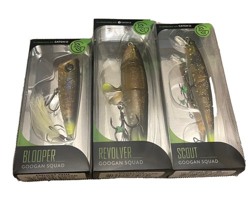 (Set of 3) New Googan Topwater Lures Ghost Gill, Blooper, Revolver And ...