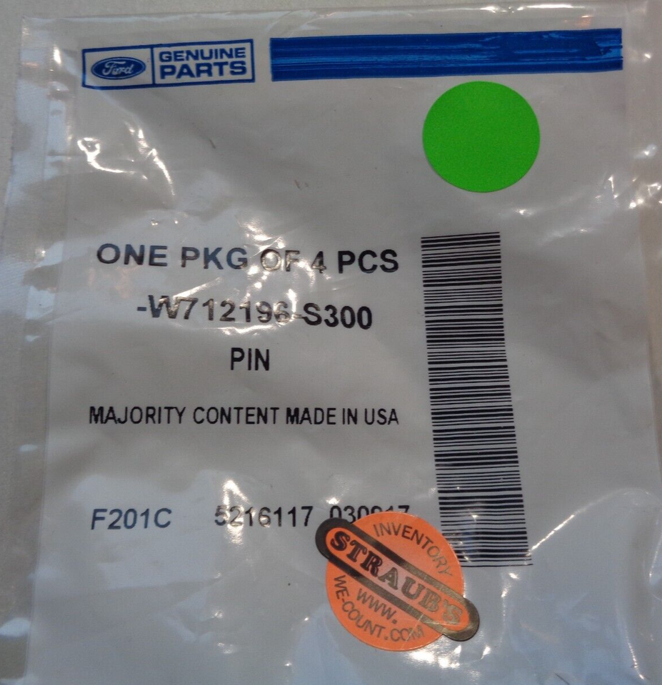 FORD W712196-S300 PIN SET OF 4 | eBay