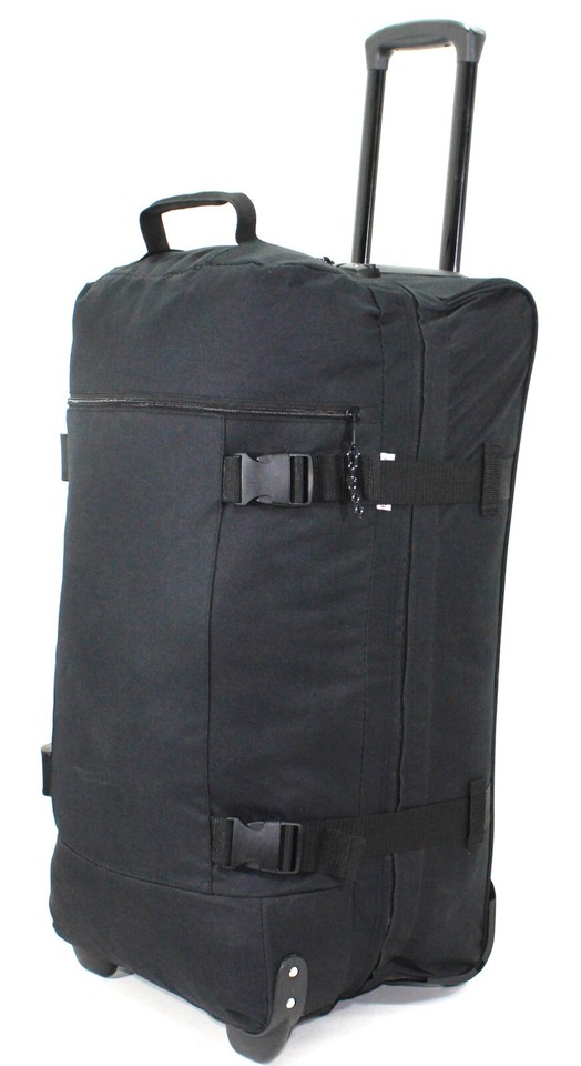 Wheeled Holdall Trolley Split Suitcase Duffle Travel Bag Roller Luggage ...