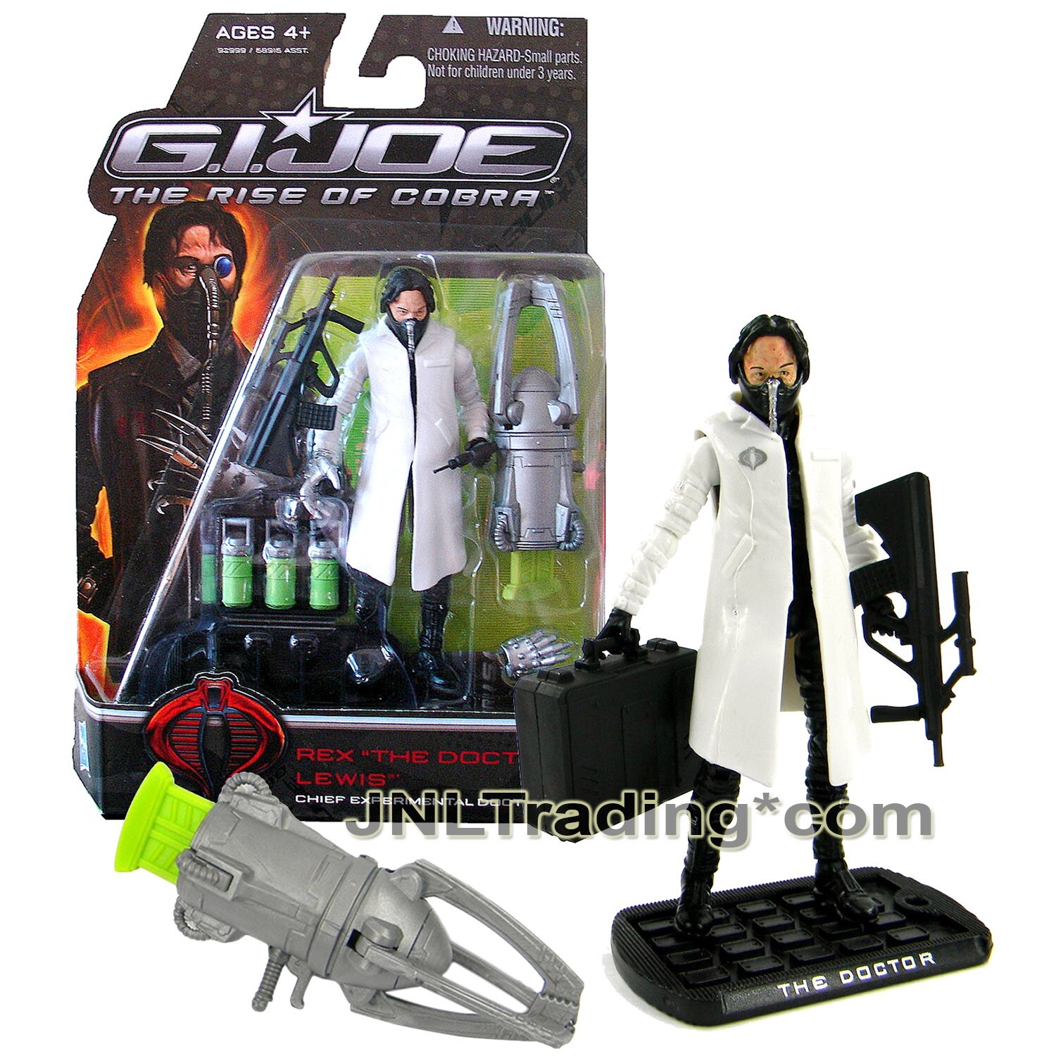 Yr 2009 GI JOE The Rise of Cobra 4" Figure White Coat Chief REX THE ...