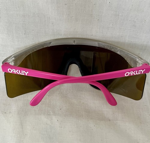 Vintage 90s Oakley Razor Blades Sunglasses Clear & Pink Bundle w ...