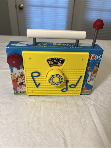 Fisher Price 2 Lot TV Radio Musical Toy Pre-k Pretend Play 2009 Retro ...