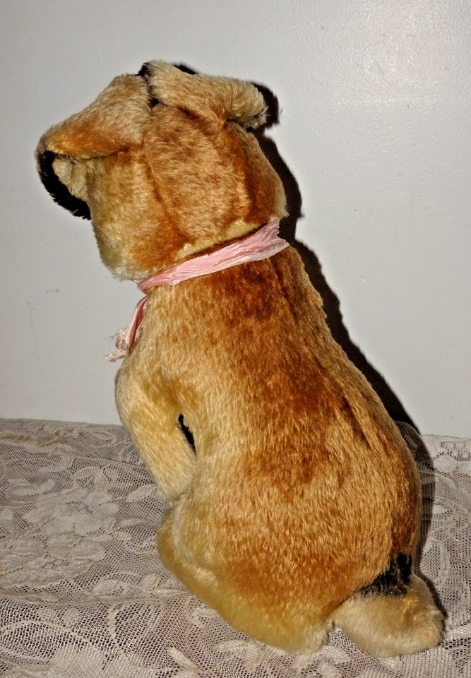 1960 Steiff EASTER Bunny Rabbit Rare Mohair 13.5" Jointed Head Button ...