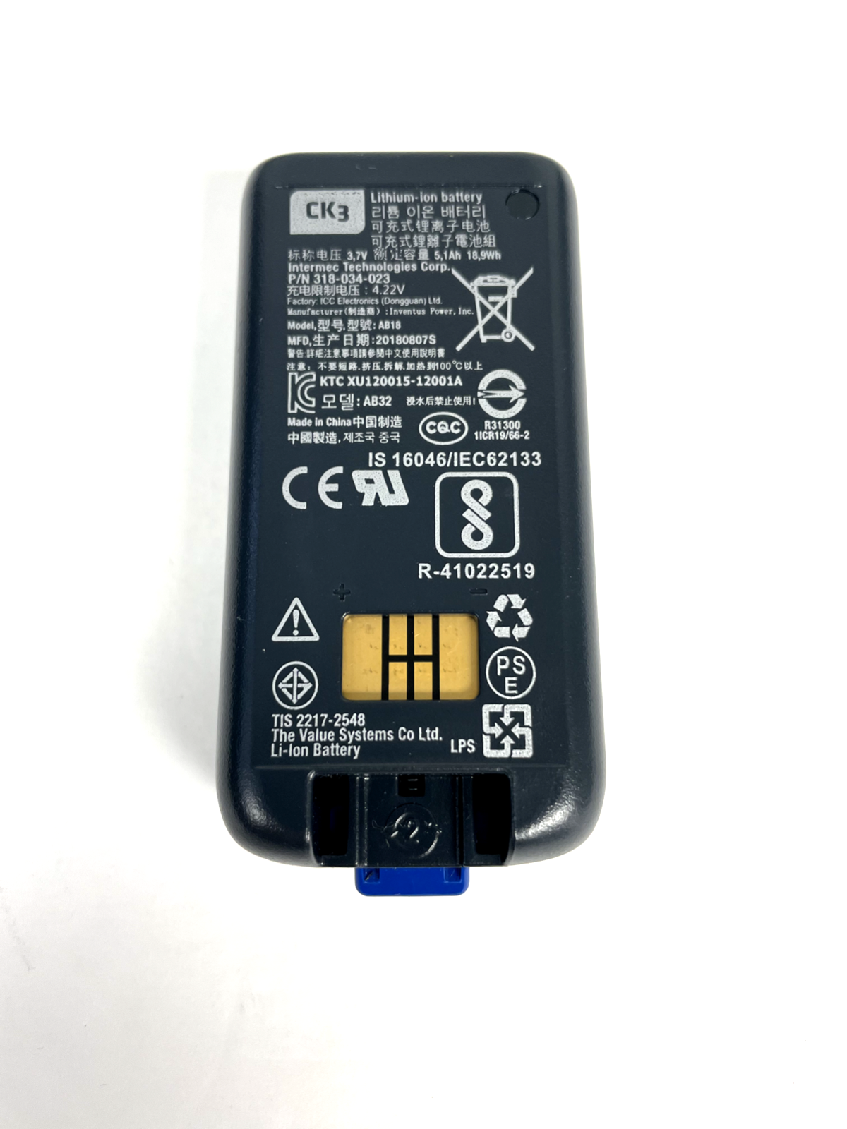 Battery for Intermec 318-034-001 318-034-023 318-034-034 AB18 CK3R CK3X ...