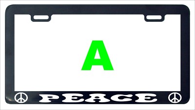 Peace Hippie license plate frame funny license plate frame holder tag ...