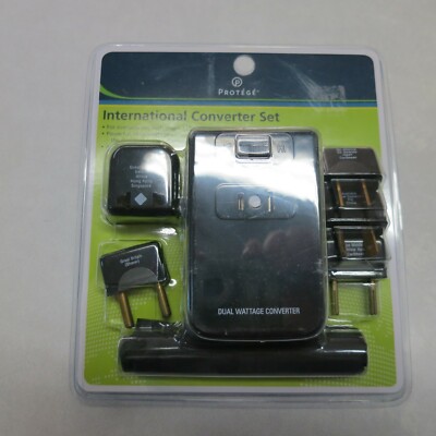 Protege International Travel Dual Wattage Converter Set PG10-091-005-32 ...