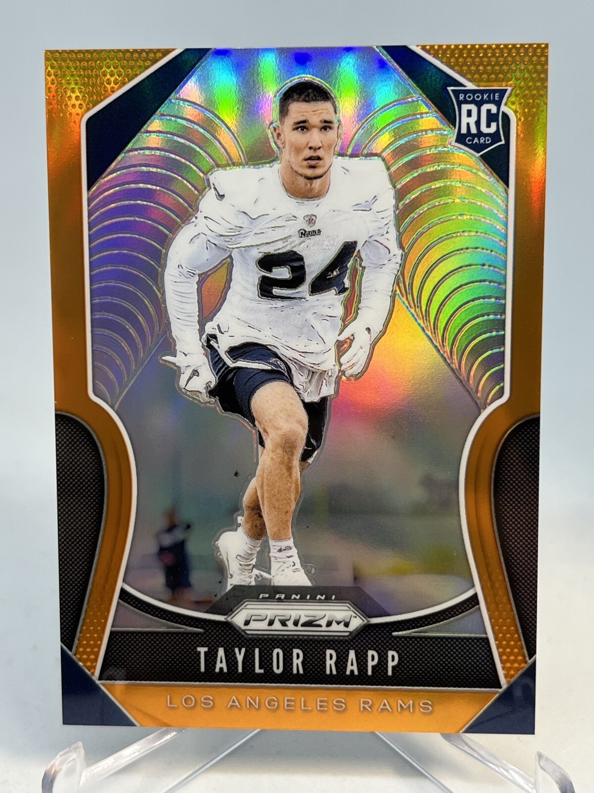 2019 Panini Prizm Rookies Orange Prizm /249 Taylor Rapp #385 Rookie RC ...