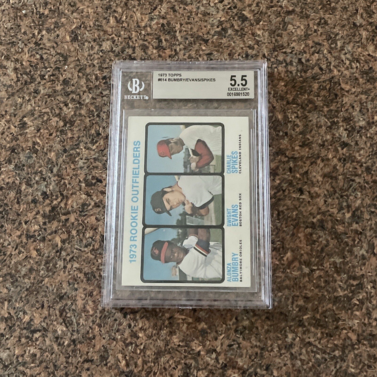 1973 Topps - #614 Dwight Evans, Al Bumbry, Charlie Spikes (RC) GRADED 5 ...