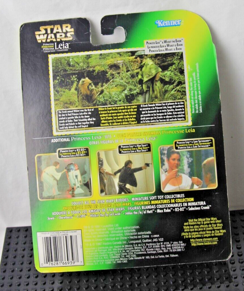 Star Wars Princess Leia & Wicket the Ewok Kenner Figures (1997, NEW ...