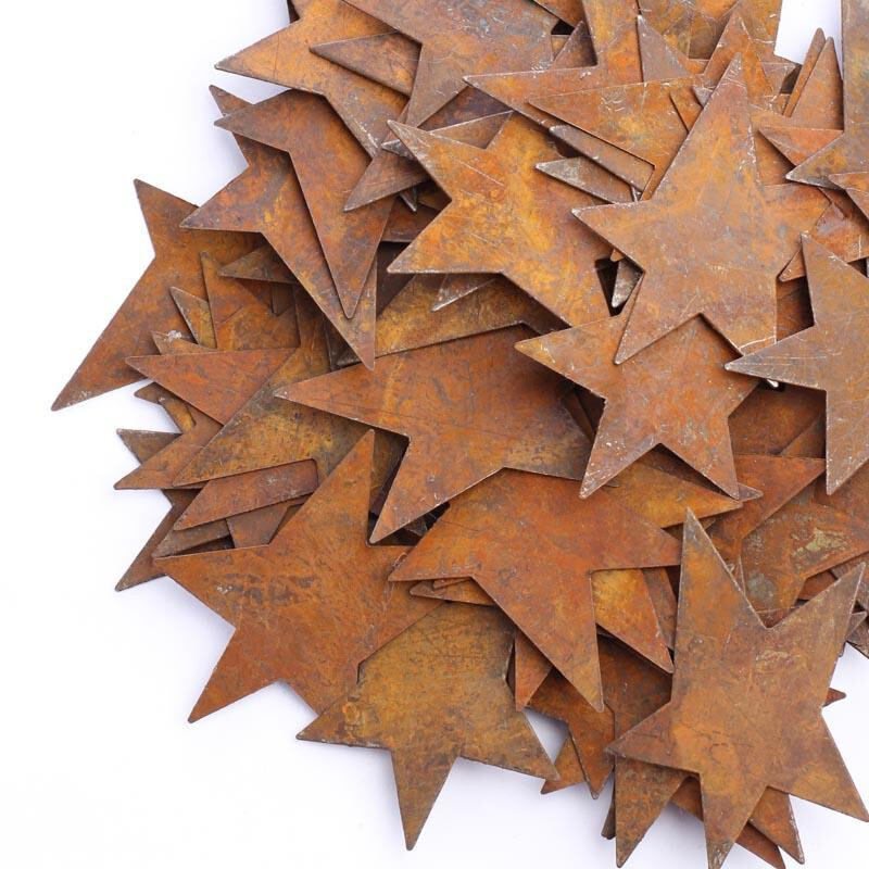 Package of 100 Bulk 2" Rusty Tin Primitive Stars | eBay