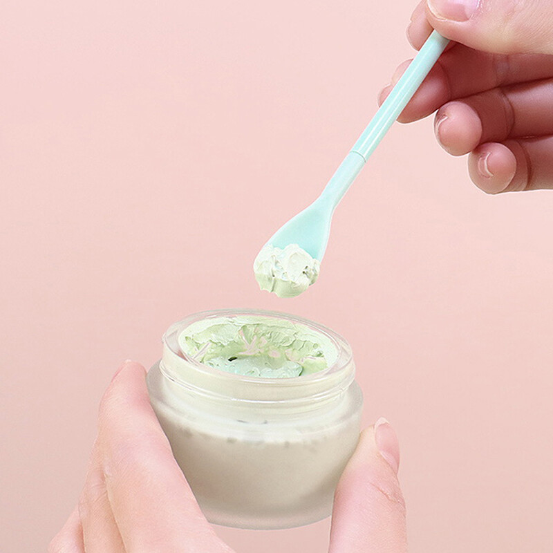 1Pcs Silicone Double Head Scraper Cosmetic Cream Scraper Set Makeup ...