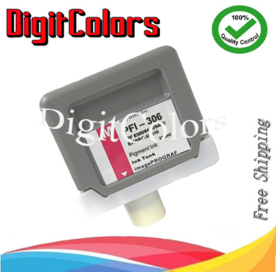 Pigment Magenta PFI-306 ink cartridge Fit Canon IPF 8400s 8400se 9400s ...