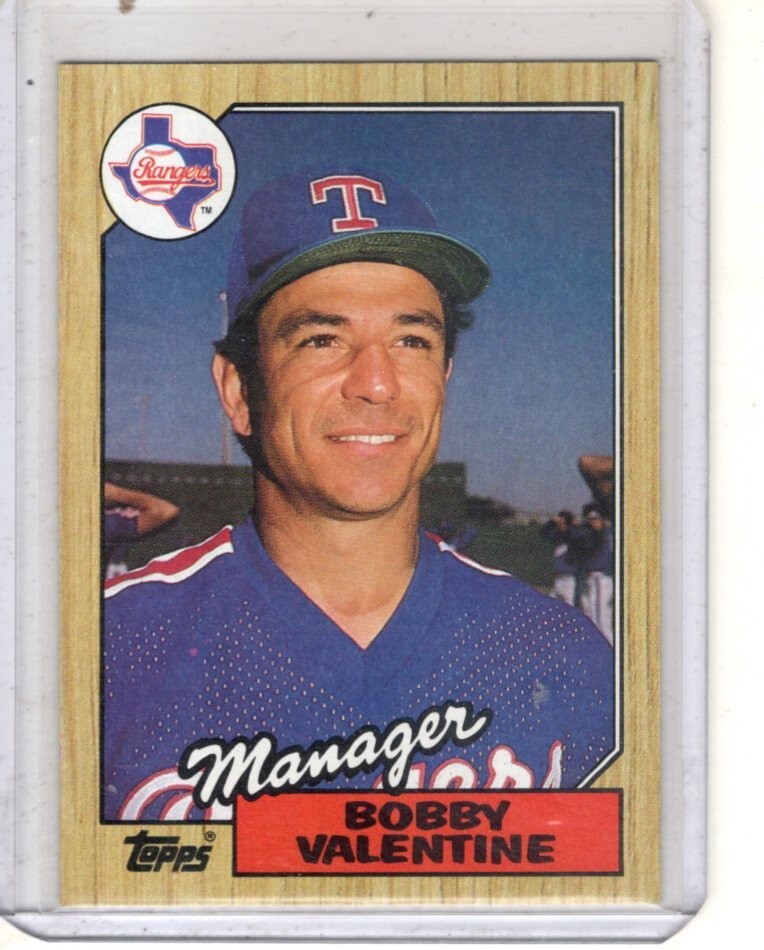 1987 Topps - #118 Bobby Valentine Texas Rangers baseball card | eBay