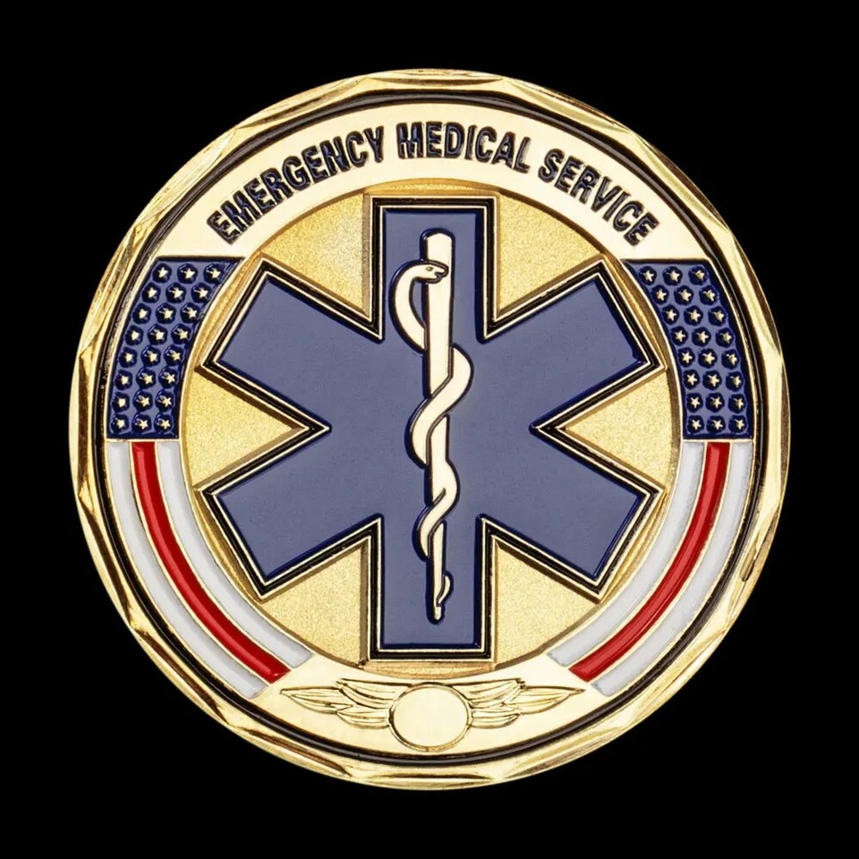 Emergency Medical Services EMS EMT Paramedic Commemorative Challenge ...