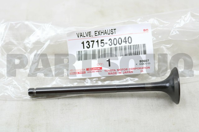 1371530040 Genuine Toyota VALVE, EXHAUST 13715-30040 | eBay