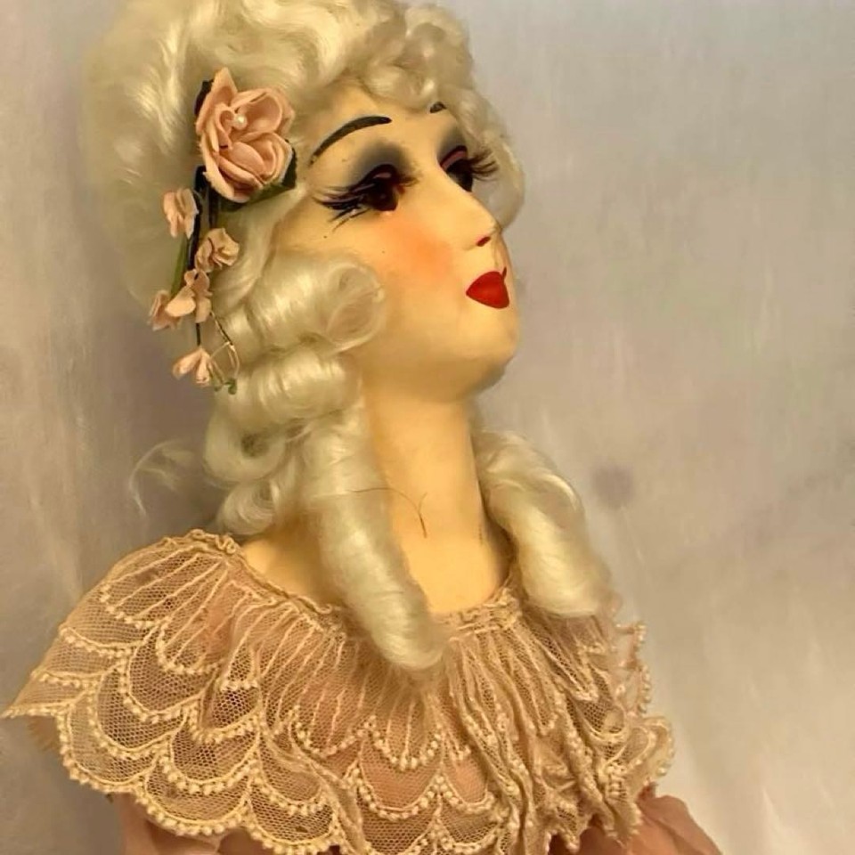 French Antique Boudoir Doll Rococo Fashion Ningyo 28.3inch | eBay