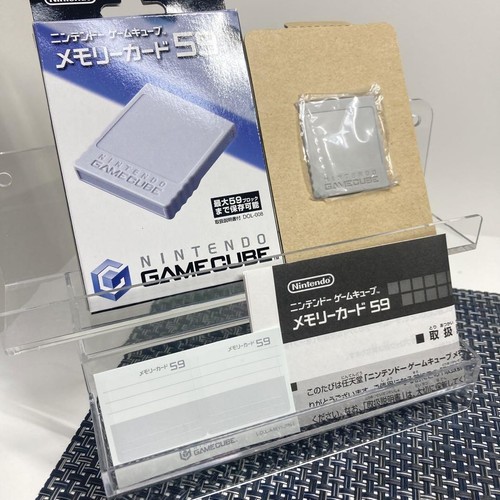 GameCube Memory Card 59 Grey with Box, Tested, with Sticker & Manual ...