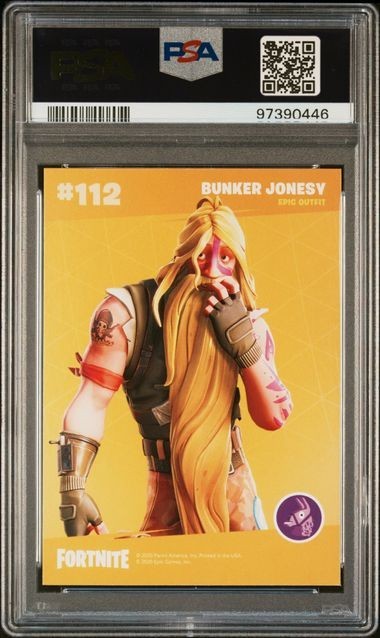 2020 Panini Fortnite #112 Bunker Jonesy USA Cracked Ice PSA 10 GEM | eBay