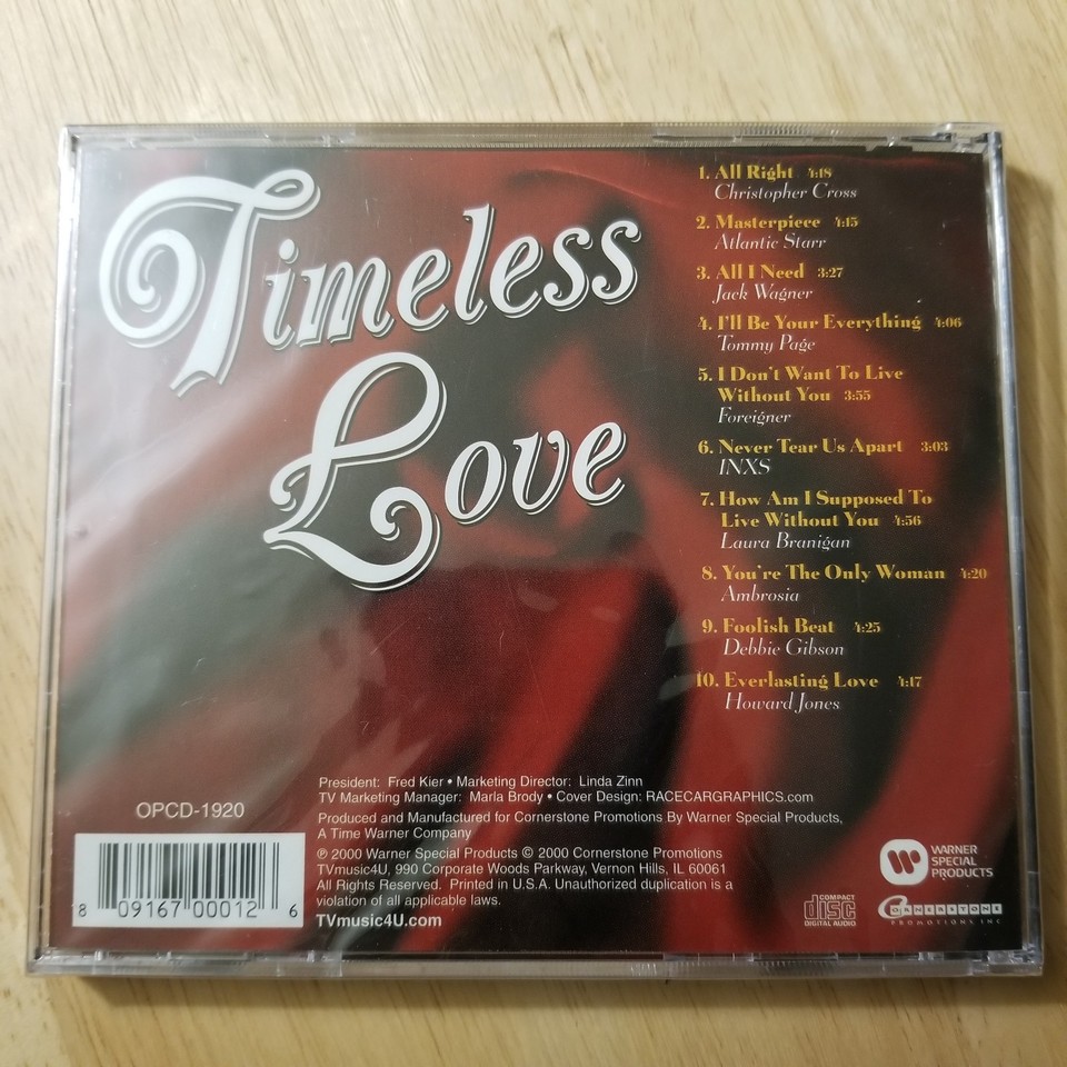 2000 CD Timeless Love, 10 timelss love songs- Various Artists | eBay