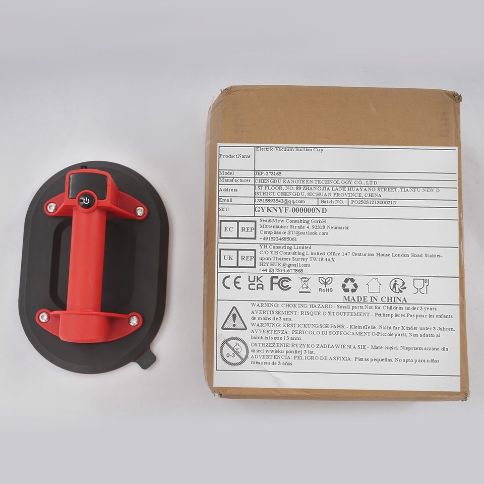 Electric Vacuum Suction Cup Lifter W/ Digital Display Glass/Tile Lifter ...