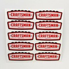 1 3/4" x 5/8" 1960's CRAFTSMAN TOOLS x 10 Vintage Style DECAL, Vinyl ...