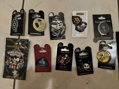 Lot of 10 Disney Parks Jack, Mickey Mouse, A Real Devil Halloween Pins ...