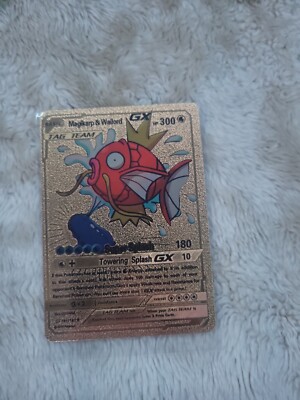 POKEMON GOLD FOIL CARD MAGIKARP & WAILORD GX HP300 RARE MINT | eBay
