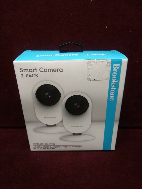 BrookStone Smart Camera 2 Pack Wireless Control Model BKWIFICAM4-2P ...