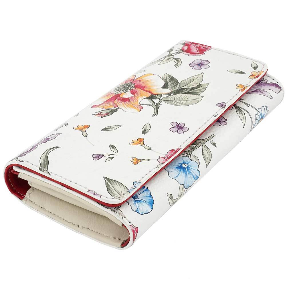 Fioretta Italian Genuine Leather Wallet For Women Credit Card Organizer ...