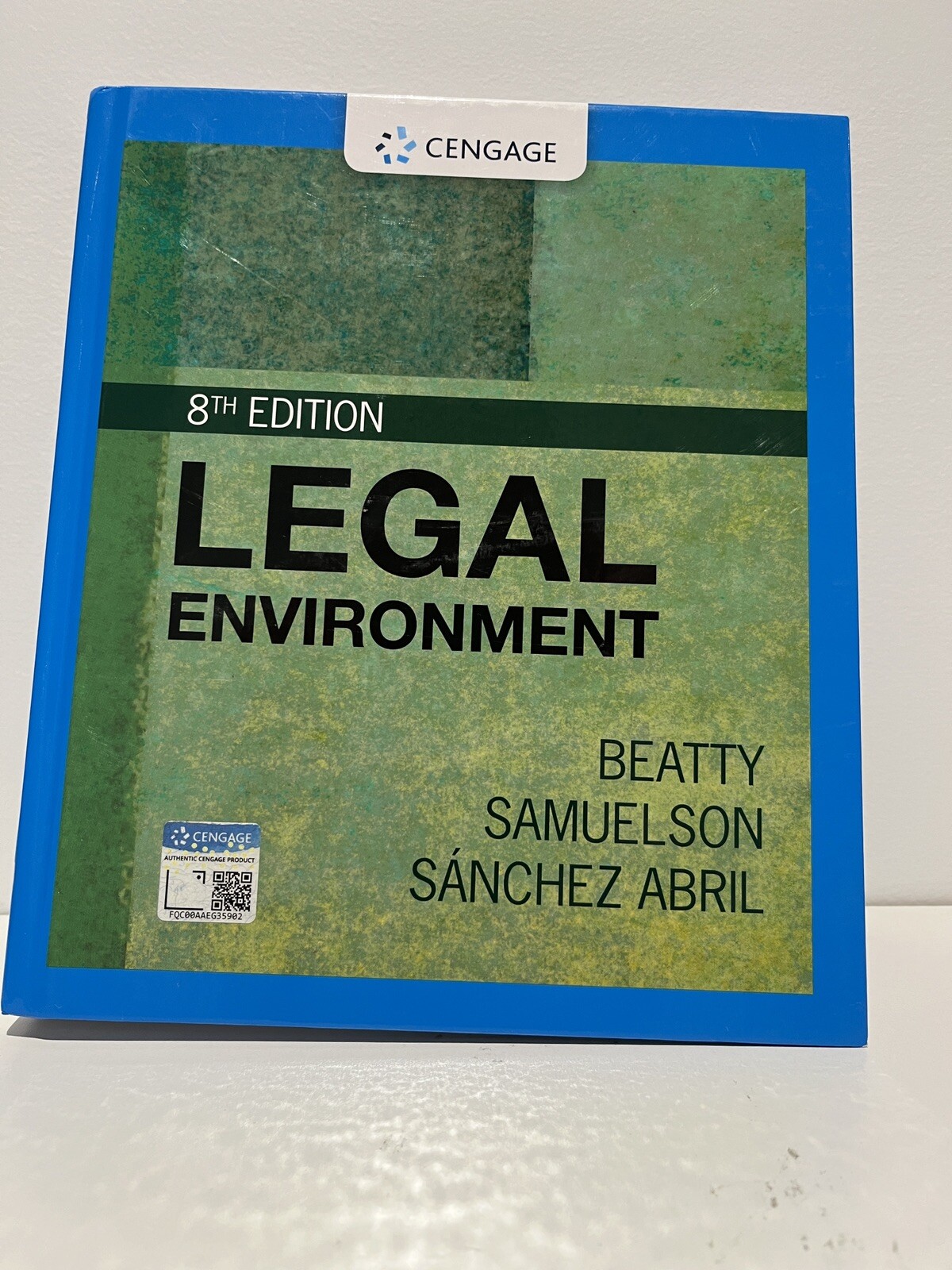 Cengage Hardcover 8th Edition Legal Environment By Beatty, Samuelson & Abril 9780357634448 | eBay
