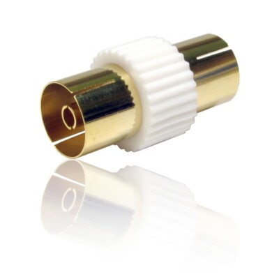 TV Ariel Lead Connects Female to Female Coax Cable Adaptor Plug Joiner ...