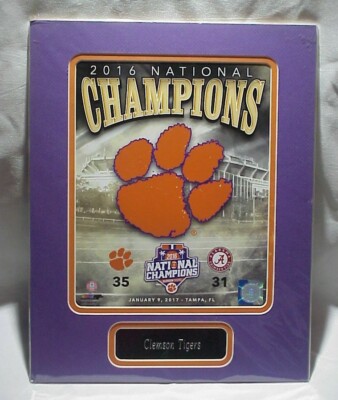 Clemson Tigers 2016 Champs Matted Photo & Name Plate 11 x 14 Ready for ...