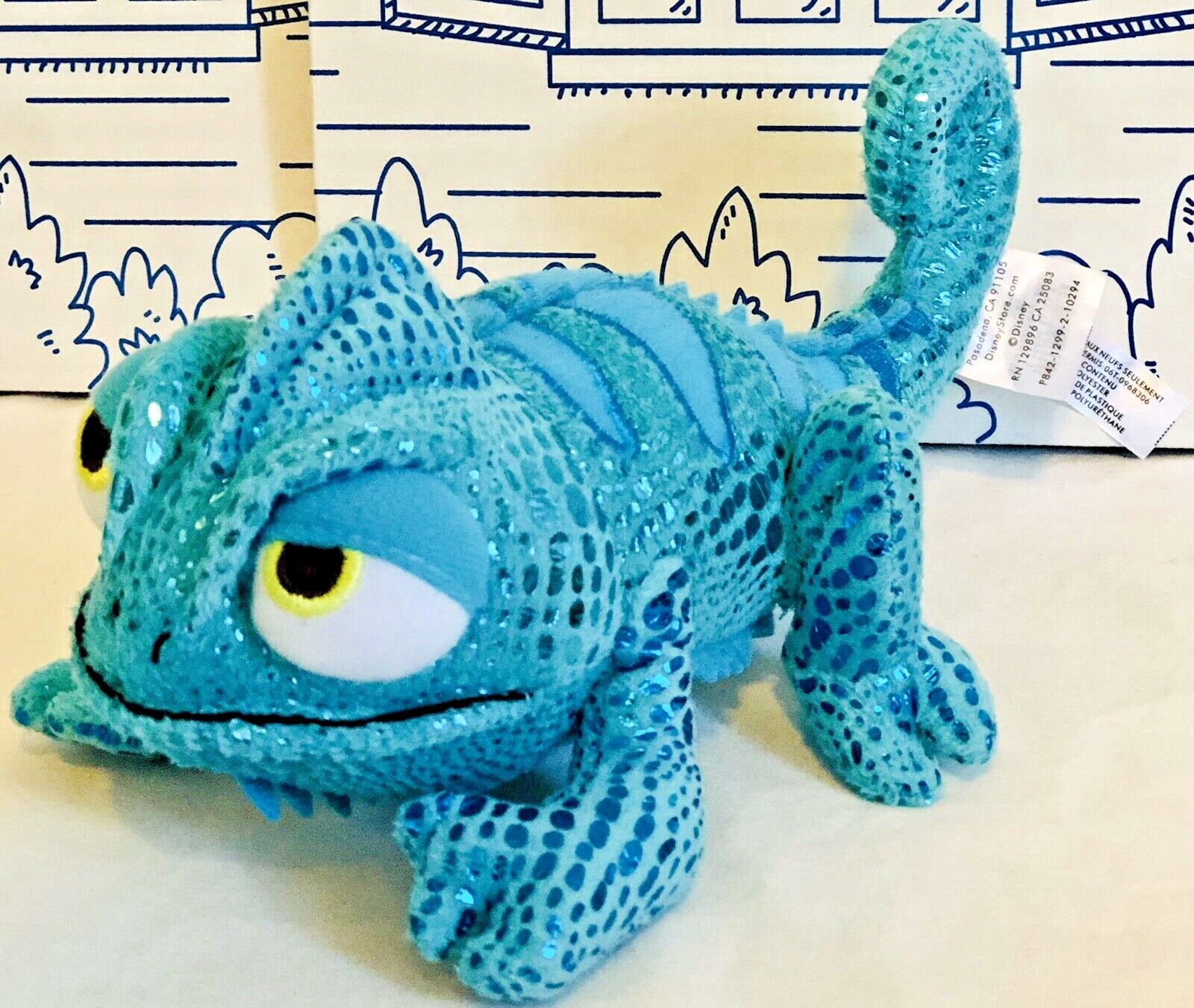 Disney Store Tangled Pascal Blue Chameleon Plush Doll Stuffed Animal ...