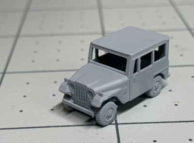 HO Scale (1:87) Jeep DJ-5 Postal/Mail Truck For Flat Car or Scenery | eBay