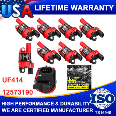 D514A High Performance Round Ignition Coil For Chevy Silverado GMC 1500 ...