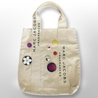 Marc Jacobs Women's Canvas Tote Bag - Beige- Pins On One Side ...