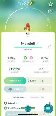 Shiny Morelull - P T C - Read Description | eBay