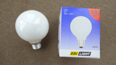 Edi Light Globelampe E27, D80mm, 100W, opalweiß, opal | eBay.de