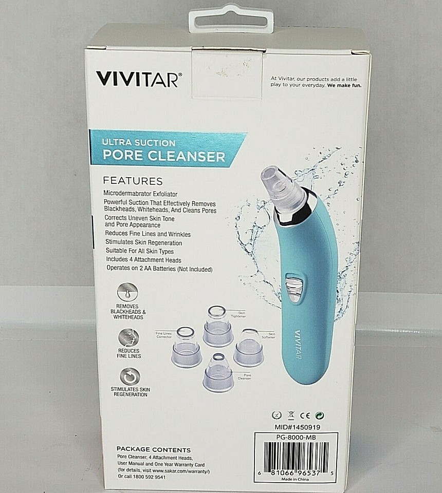 Vivitar Ultra Suction Pore Cleanser Simply Beautiful Soft Touch Series ...