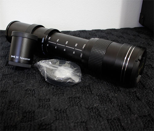 Opteka 420-800mm / 840-1600mm f/8.3-16 HD Telephoto Zoom Lens with 15 ...