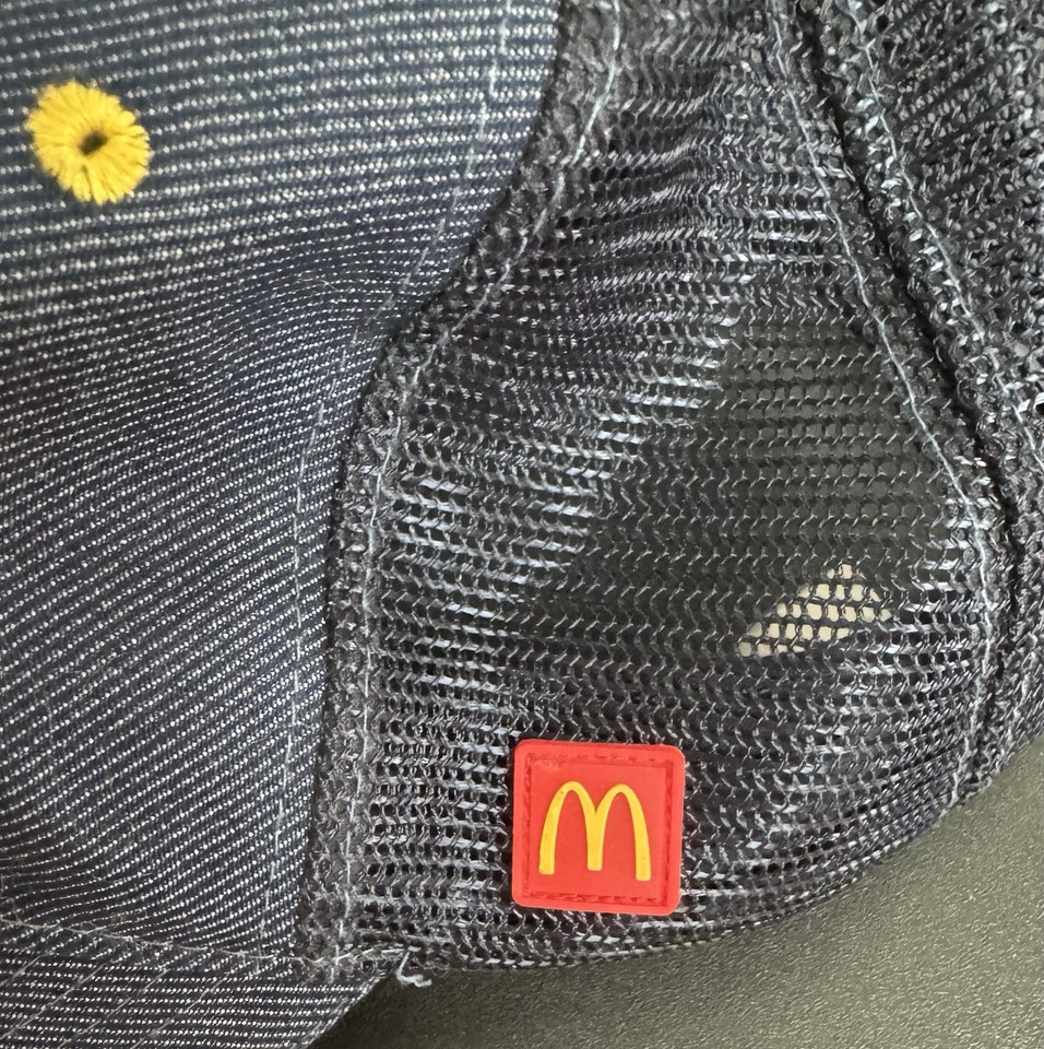 McDonalds Hat Adult Snapback Navy Blue Baseball Cap Employee Uniform | eBay