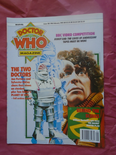 Doctor Who Magazine 183 - artwork cover by Alister Pearson | eBay