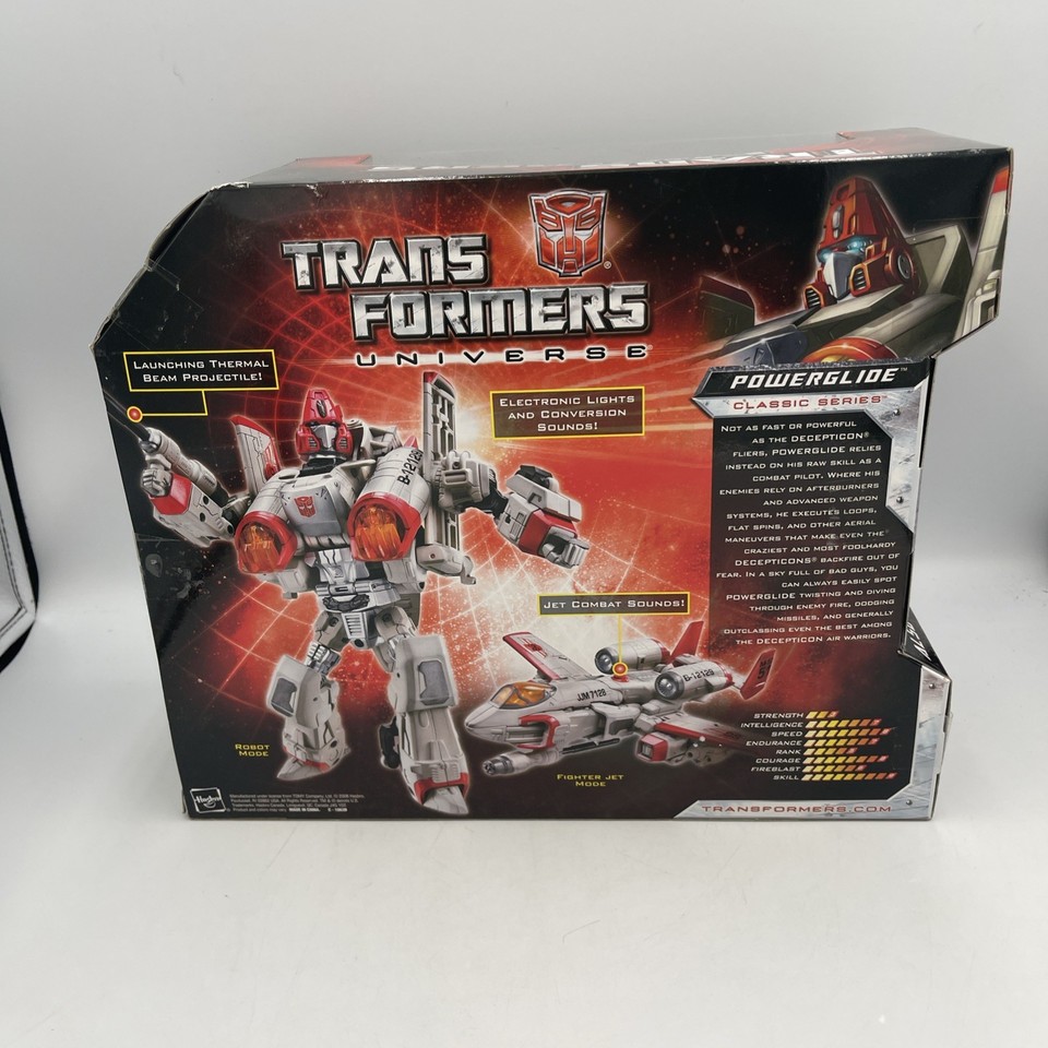 POWERGLIDE TRANSFORMERS Ultra Class Fighter Jet Plane Movie Toy Action ...