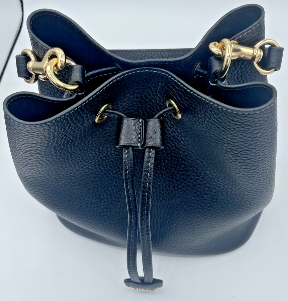 NWT Coach Rowan Black Leather Bucket Bag | eBay