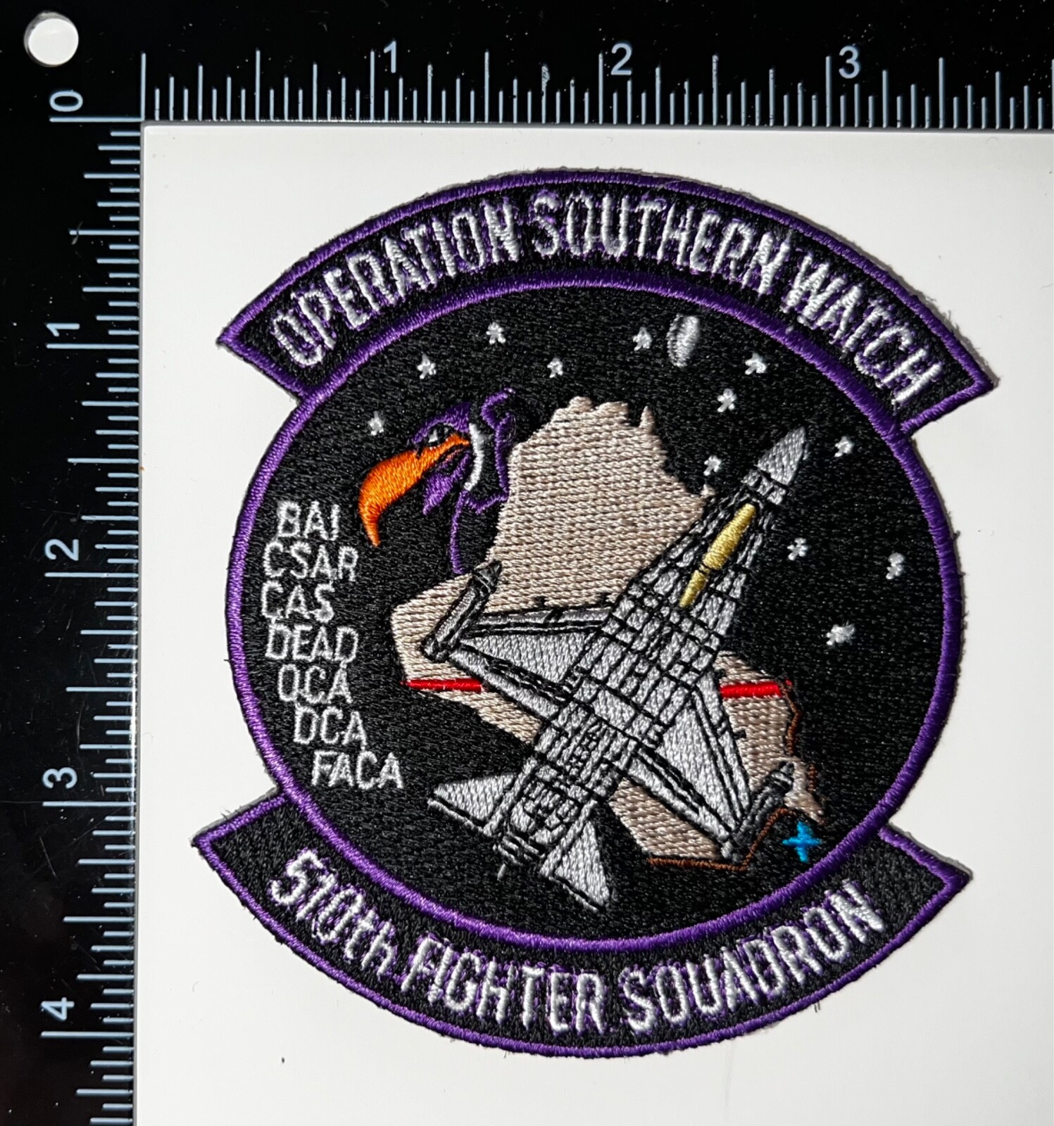 Operation Southern Watch USAF US Air Force 510th Fighter Squadron Patch ...