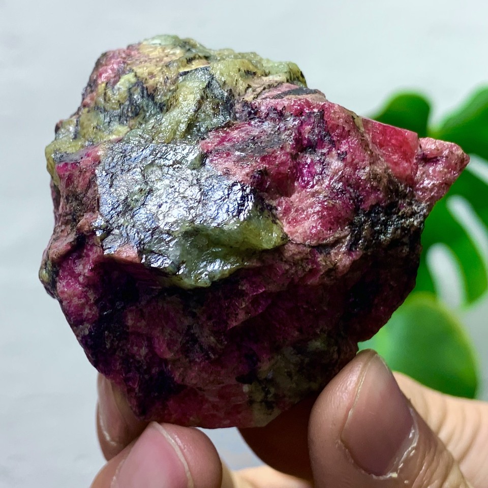 142G Amazing nature pink Rhodonite raw crystal mineral specimens | eBay